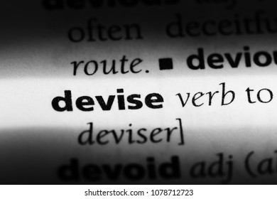 Devise Word Dictionary Devise Concept Stock Photo 1078712723 | Shutterstock