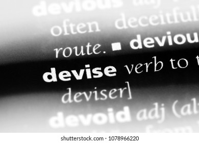 Devise Word Dictionary Devise Concept Stock Photo 1078966220 | Shutterstock