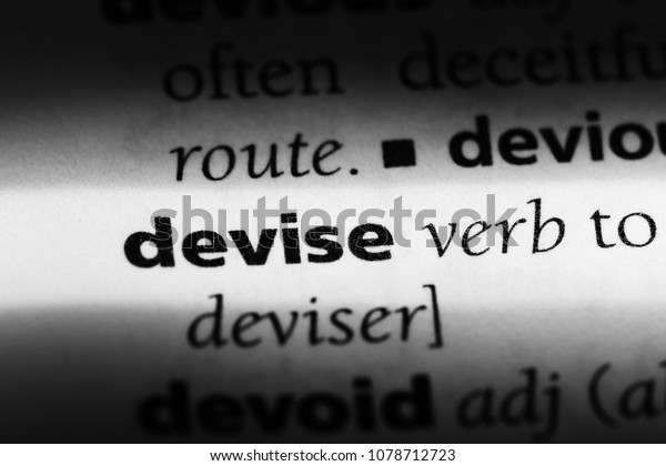 Devise Word Dictionary Devise Concept Stock Photo 1078712723 | Shutterstock
