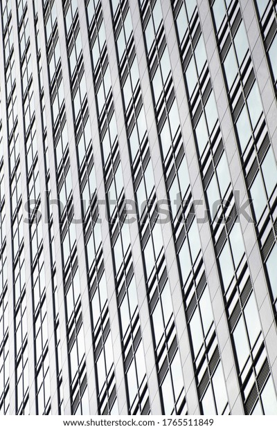 Diagonal Architectural Geometrical Facade Pattern Exterior Stock Photo ...