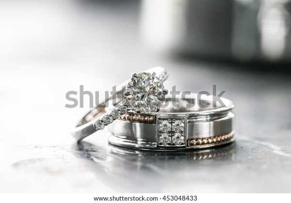 Diamond Rings Background Stock Photo (Edit Now) 453048433