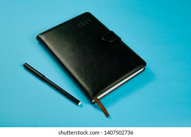 Diary Blue Background Stock Photo 1407502736 | Shutterstock