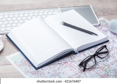 Diary Notepad Accessories On Table Stock Photo 421676407 | Shutterstock