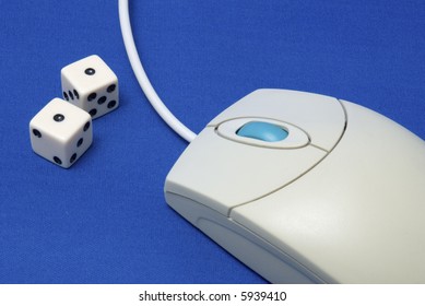 Dice Computer Mouse Representing Online Internet Stock Photo (Edit Now ...