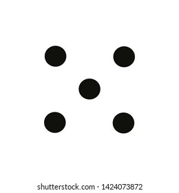 Dice Map Number Five Dice Game Stock Photo 1424073872 | Shutterstock