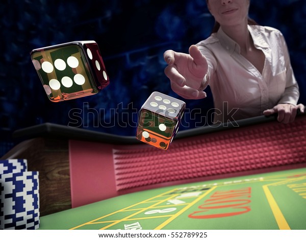 Dice Throw On Craps Table Casino Stock Photo 552789925 | Shutterstock