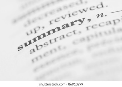 Summary Stock Photos, Images & Photography | Shutterstock