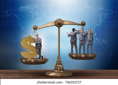 Difference Between Rich Poor People Stock Photo (Edit Now) 736353727