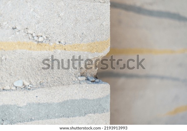 Different Colored Layers Building Facade Stock Photo 2193913993 ...