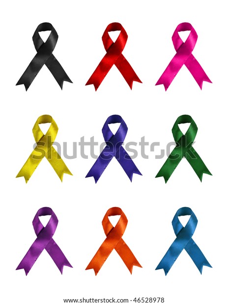 Different Colored Support Ribbons Causes Stock Photo (Edit Now) 46528978