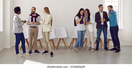 Different Groups People Communicate Each Other Stock Photo 2154465629 ...