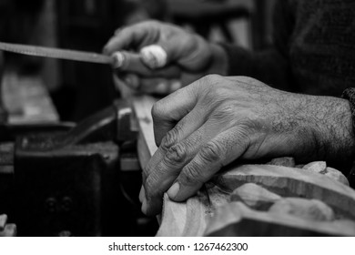 Different Hands Workers Using Different Tools Stock Photo 1267462300 ...