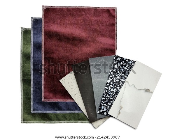 Different Quartz Samples Swatch Kitchen Counter Stock Photo 2142453989 ...
