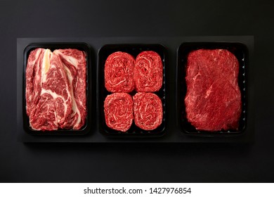 Different Types Meat Plastic Boxes Packaging Stock Photo 1427976857 ...