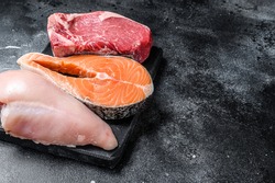 Different types of raw meat steaks, a Food & Drink Photo by composter ...