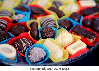Different Types Small Chocolate Sweets Placed Stock Photo (Edit Now ...
