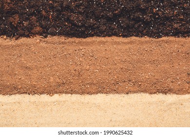 Different Types Soil Background Stock Photo 1990625432 | Shutterstock