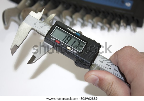 Digital Calliper Hand Tools Background Stock Photo 308962889 | Shutterstock