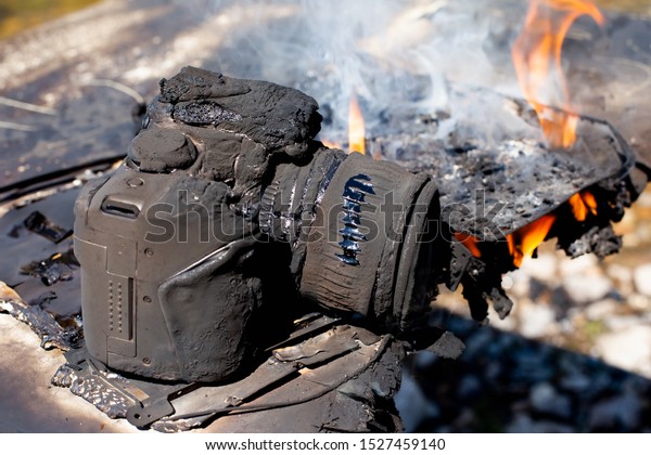 Digital Camera On Fire Stock Photo 1527459140 | Shutterstock