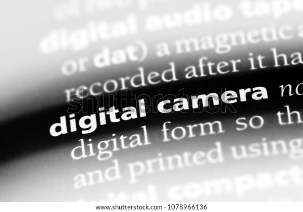 Digital Camera Word Dictionary Digital Camera Stock Photo 1078966136 ...