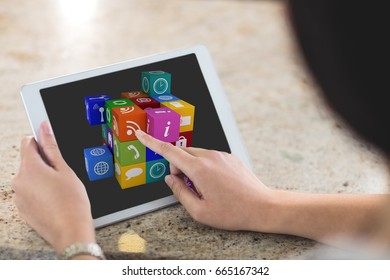 Digital Composite Apps Models Devices Stock Photo 665167342 | Shutterstock