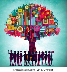 Digital Decision Tree Diverse Data Visualizations AI-generated image ...