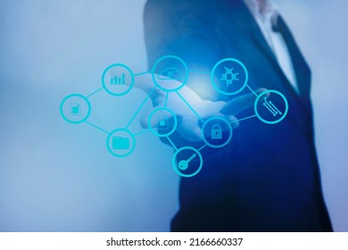 Digital Documents Data Files Sharing Cloud Stock Photo 2166660337 ...