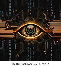 Secret Syndicate Cyber Eye Sign Symbol AI-generated image 2572069193 ...