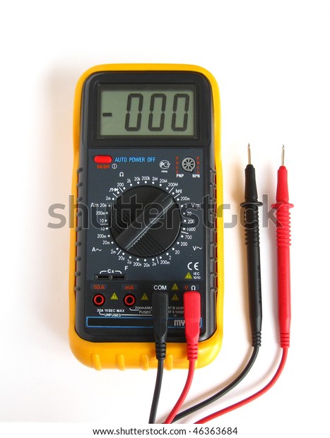 Digital Gage Electrometer Reading Zero Stock Photo (Edit Now) 46363684