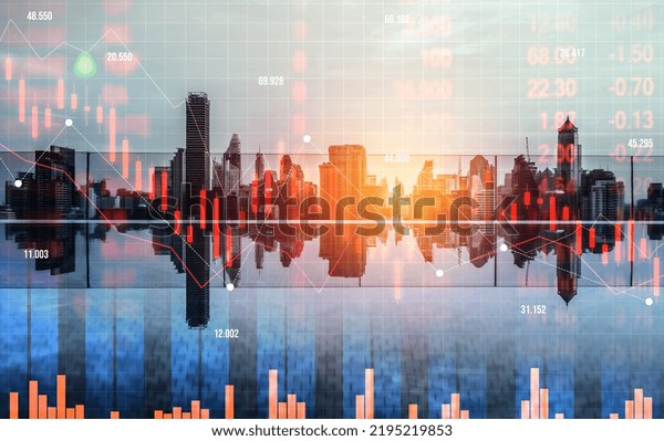 Digital Indicators Declining Graphs Stock Market Stock Photo 2195219853 ...