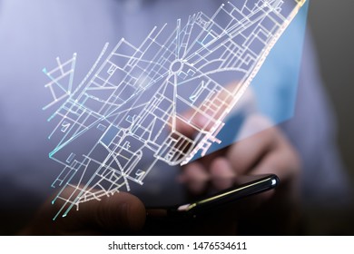 Digital Map Tracking Gps Stock Photo 1476534596 | Shutterstock