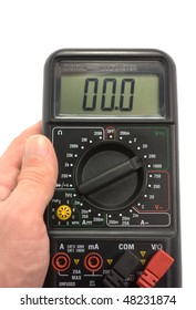 Vektor Stok Digital Multimeter Vector Illustration Isolated On (Tanpa ...
