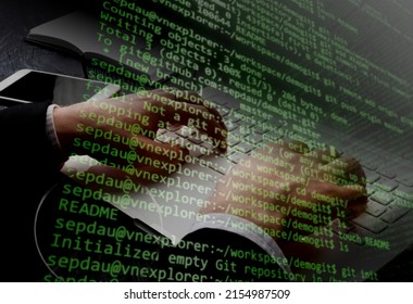 Digital Technology Concept Coding Programmer Working Stock Photo ...