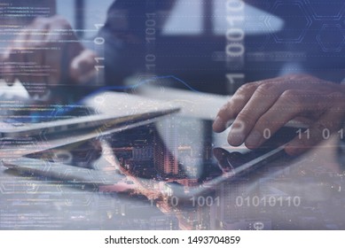 Digital Technology Software Development Iot Concept Stock Photo ...