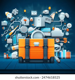 Digital Toolbox Communication AI-generated image 2455755137 | Shutterstock