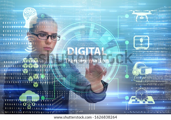 Digital Transformation Digitalization Technology Concept Stock Photo ...
