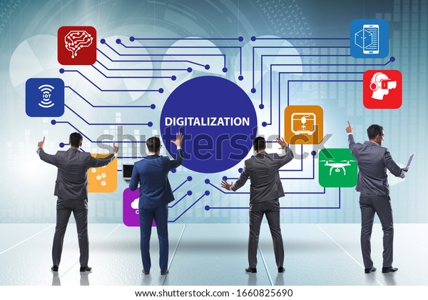 Digital Transformation Digitalization Technology Concept Stock Photo ...
