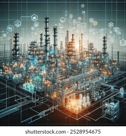 Digital Twins Ai Transforming Refinery Operations AI-generated image ...