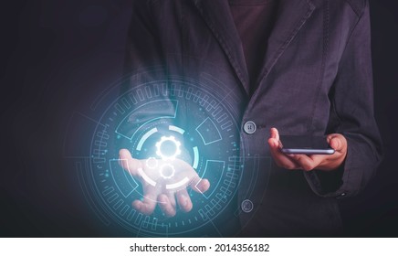 Digital Workflow Digital Transformation Automatic Technology Stock ...