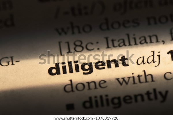 Diligent Word Dictionary Diligent Concept Stock Photo 1078319720 ...