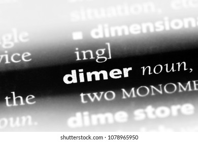 Dimer Word Dictionary Dimer Concept Stock Photo 1078965950 | Shutterstock
