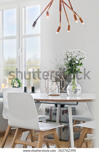 Dining Table Clean Modern Interior Stock Photo 362762390 | Shutterstock