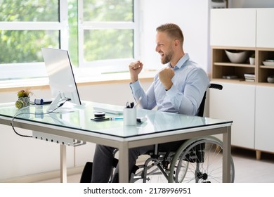 Disable Young Worker Using Computer Physical Stock Photo 2178996951 ...