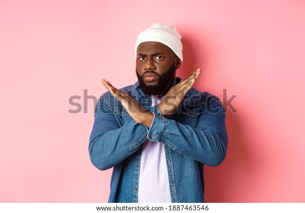 Disappointed Black Man Staring Camera Displeased Stock Photo 1887463546 ...
