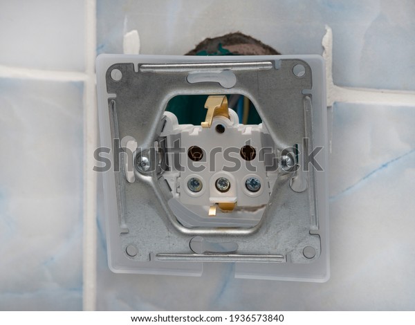 Disassembled Torn Out Electrical Socket Bare Stock Photo 1936573840 ...