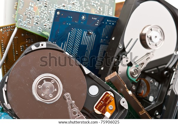 Discarded Used Old Computer Hardware Stock Photo 75906025 | Shutterstock