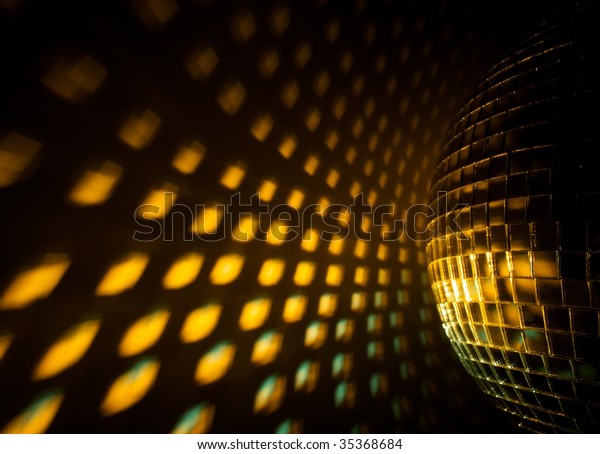 Disco Ball Reflection On Wall Stock Photo (Edit Now) 35368684