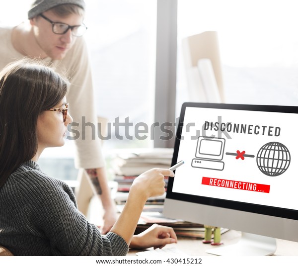 Disconnected Disconnect Error Inaccessible Concept Stock Photo (Edit ...