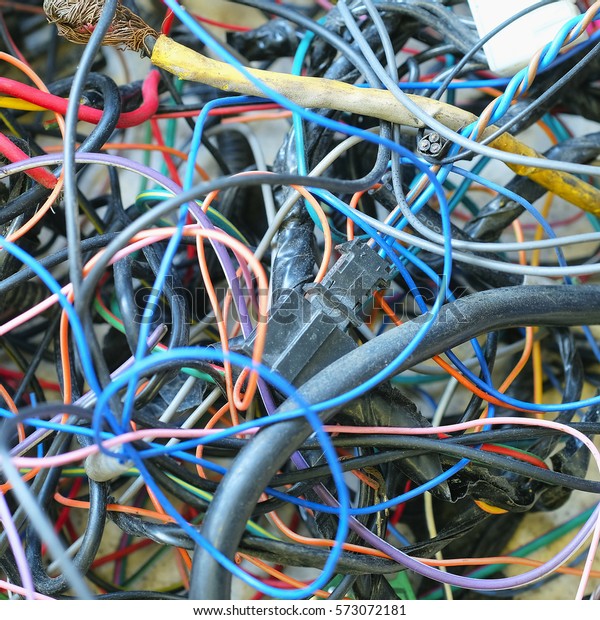 Disordered Car Cables Stock Photo 573072181 | Shutterstock