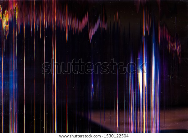 Distorted Screen System Damage Blue Glare Stock Photo (Edit Now) 1530122504